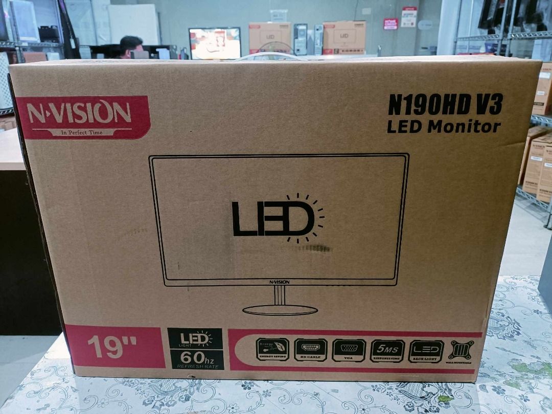 NVISION 19" LED WIDESCREEN MONITOR (BRAND NEW), Computers & Tech ...