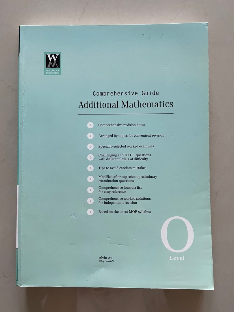O Level Comprehensive Guide Additional Mathematics AMath Assessment ...