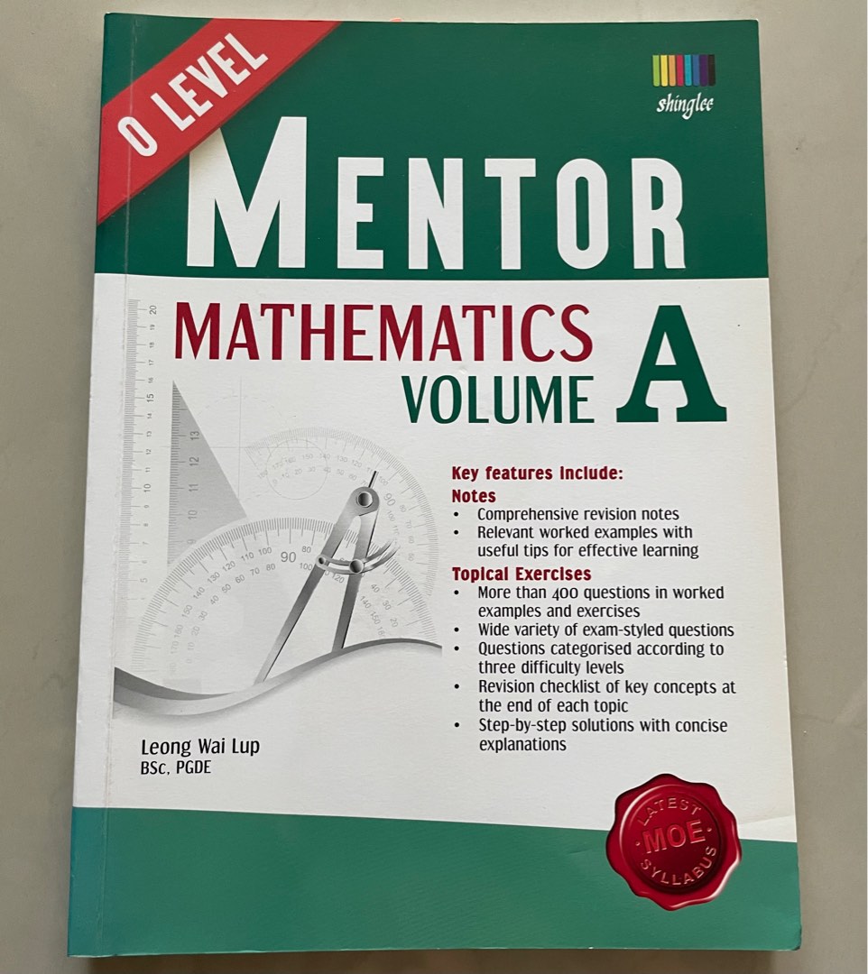 O Level Mathematics EMath Mentor Volume A Assessment Book, Hobbies ...