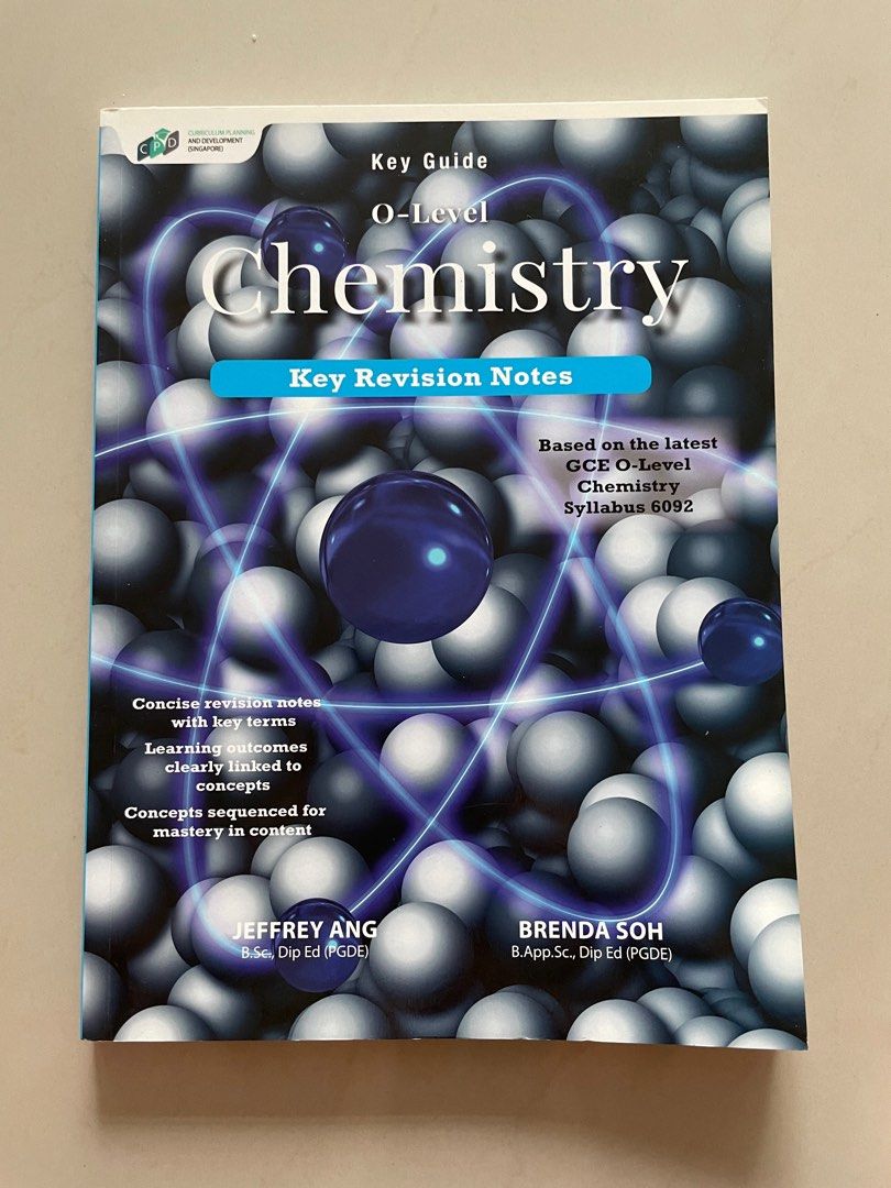 O Level Pure Chemistry Key Revision Notes Assessment Guide Book by CPD ...