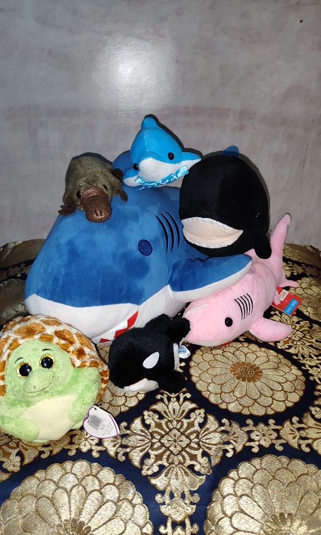 Ocean Animals Bundle Plushie Toy, Hobbies & Toys, Toys & Games on Carousell
