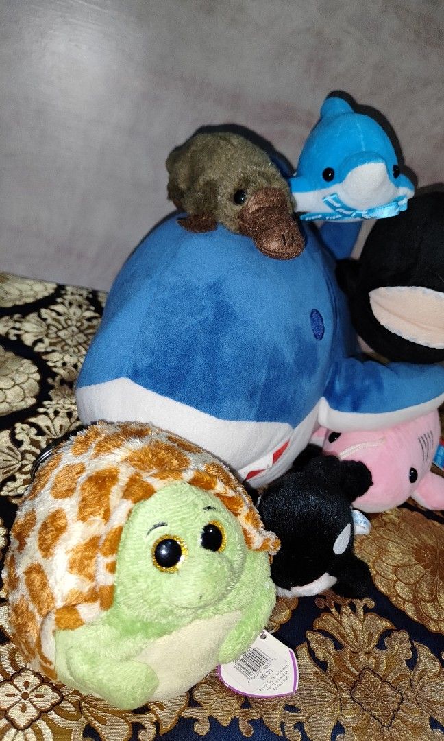 Ocean Animals Bundle Plushie Toy, Hobbies & Toys, Toys & Games on Carousell