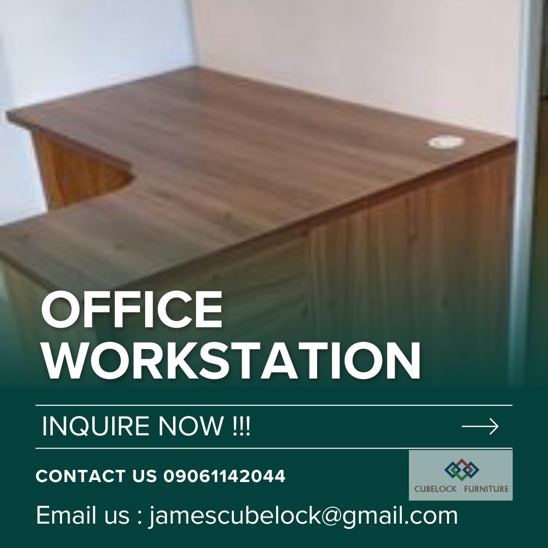 Office Work Station L-Shape Design on Carousell