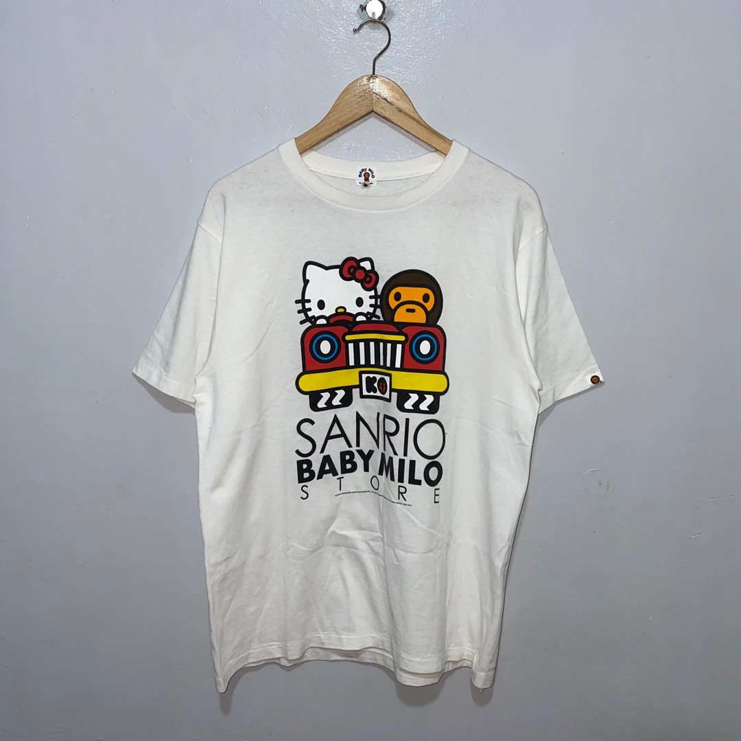 OG BAPE x SANRIO - HELLO KITTY and MILO - TEE on Carousell