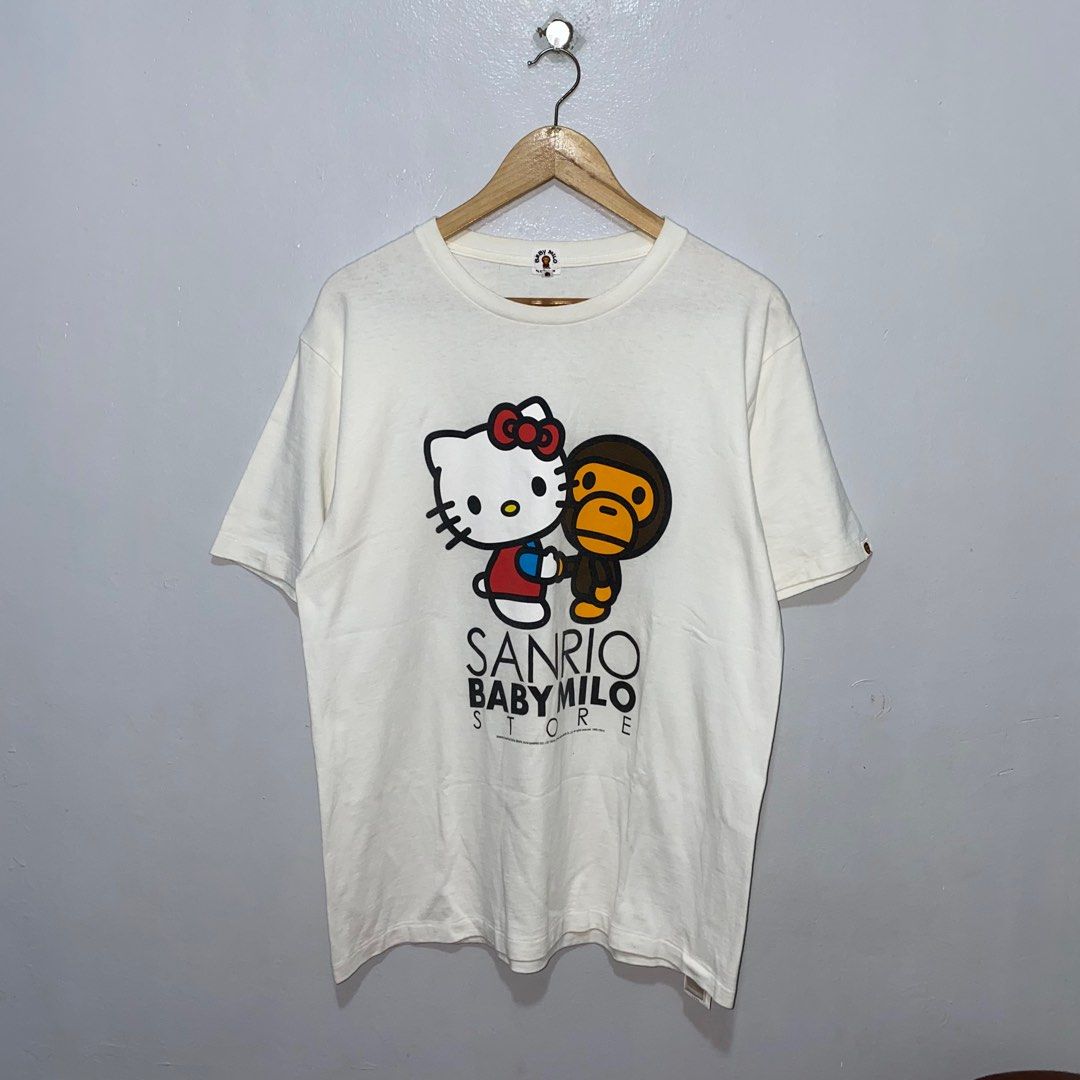 OG BAPE x SANRIO - HELLO KITTY and MILO (2) - TEE on Carousell