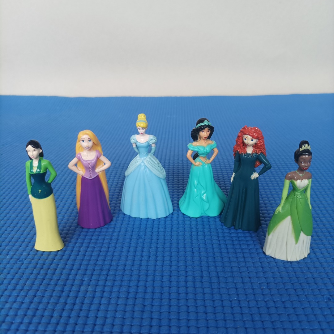 Original Disney Princess PVC Figure 6 Pcs, Toys & Collectibles, Mainan ...