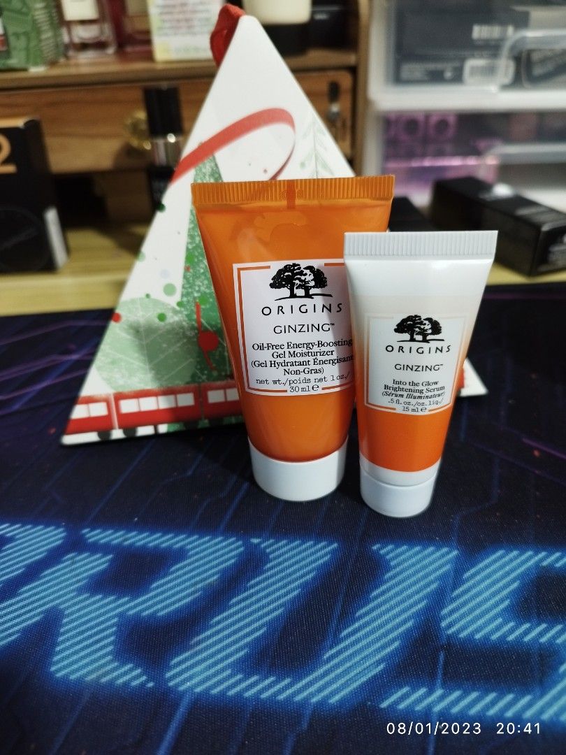 Origins Ginzing set 30ml moisturizer 15ml serum, Beauty & Personal Care ...