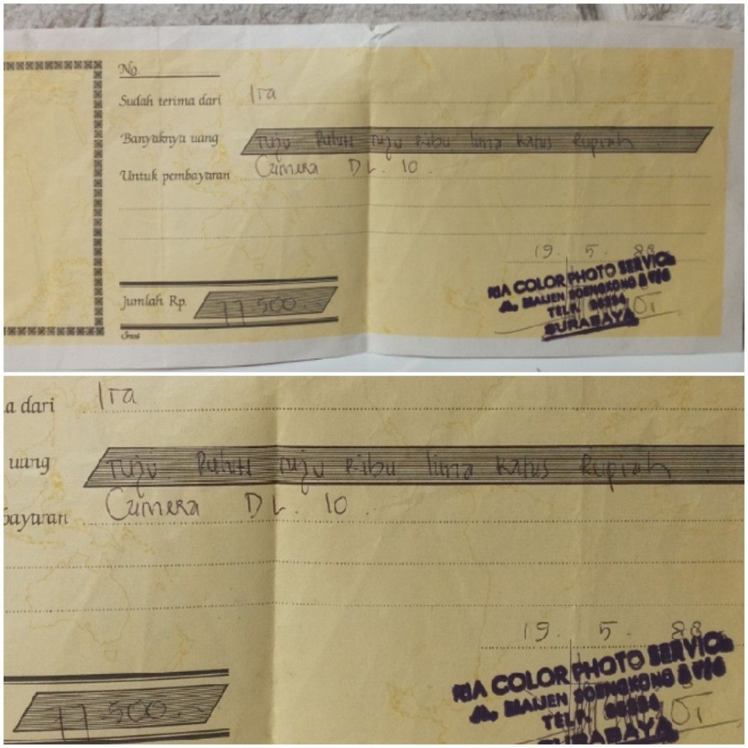 Panduan Manual, Kwitansi & Kartu Garansi Th 88 Kamera Fuji DL-10, Antik, Lainnya di Carousell