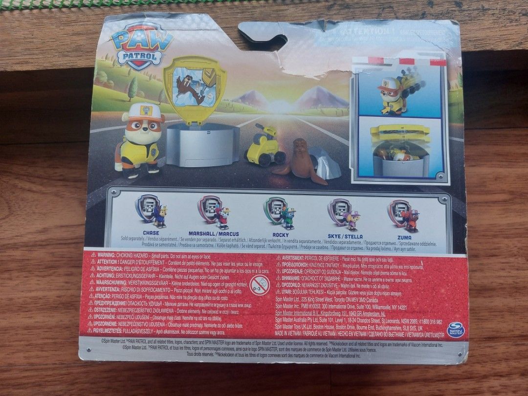 Paw Patrol Rubble Action Figure Set on Carousell