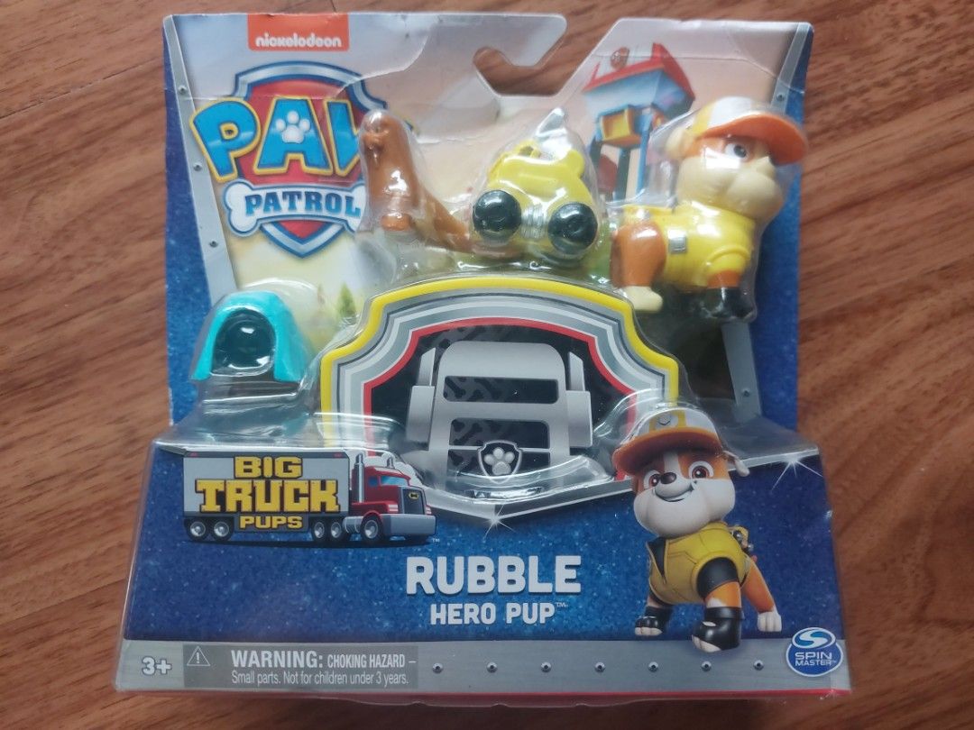 Paw Patrol Rubble Action Figure Set on Carousell