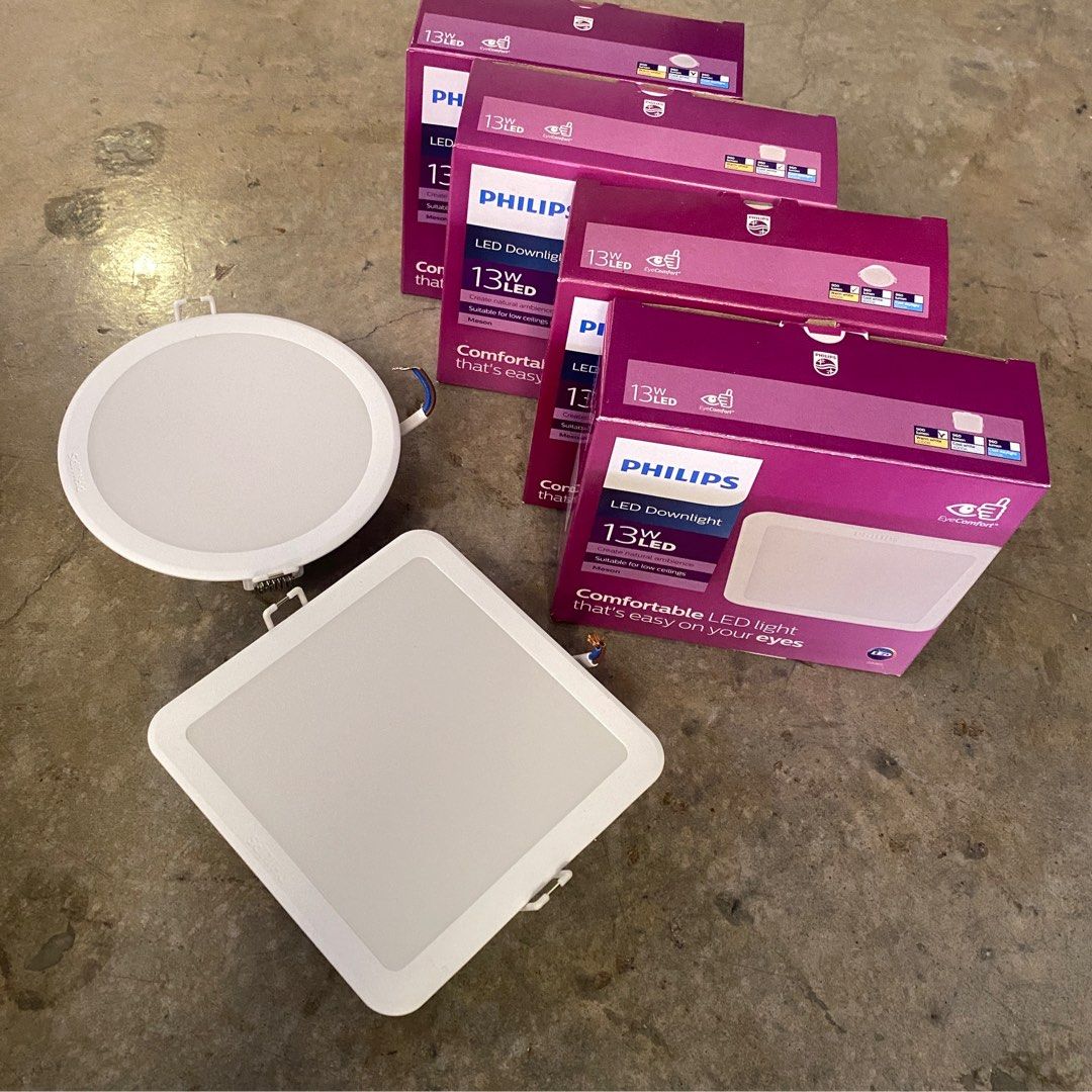 13W Philips LED Downlight Cool / Warm , Square / Round, Furniture ...