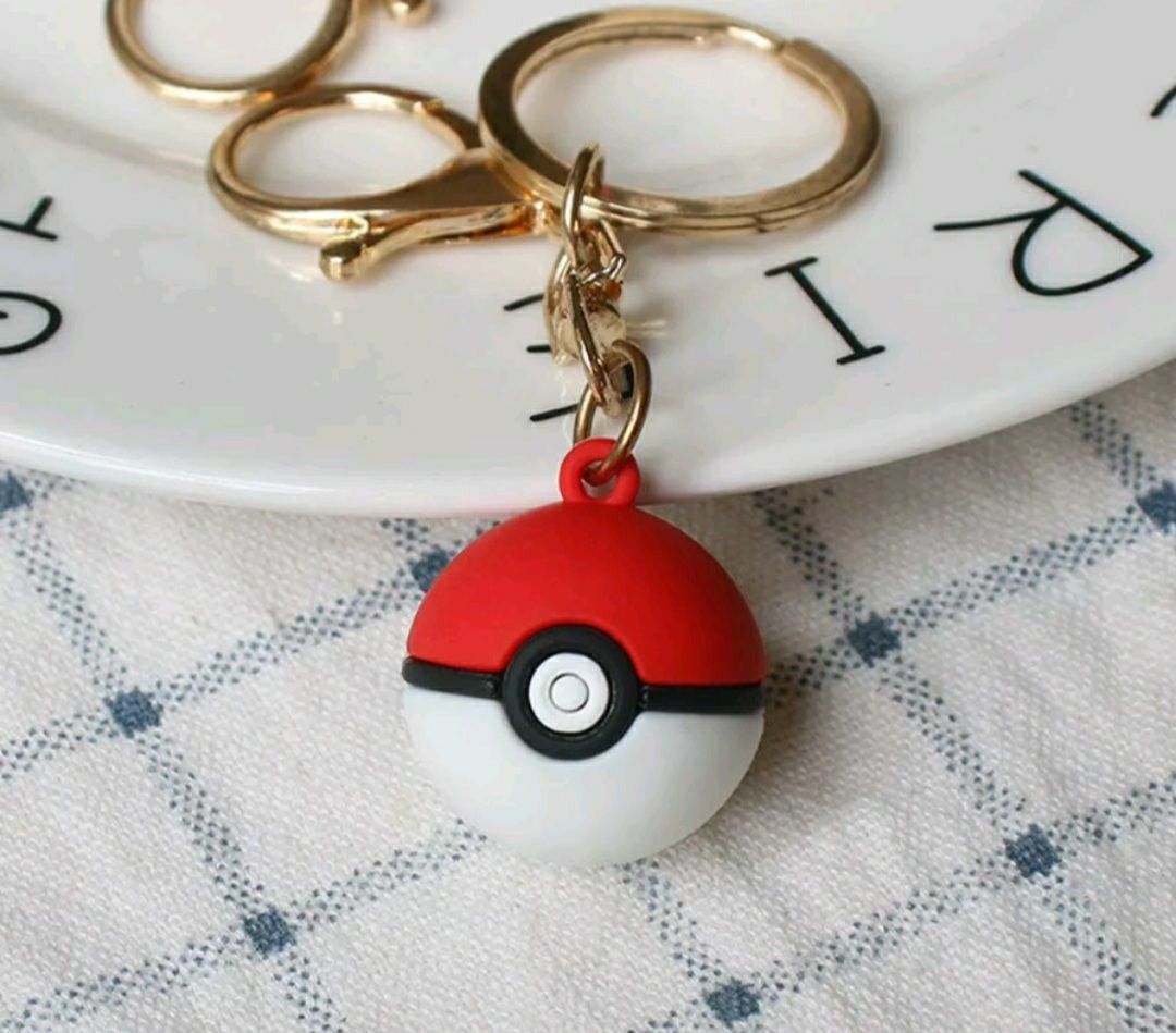 Pokemon Pvc Pokeball Keychain, Everything Else on Carousell