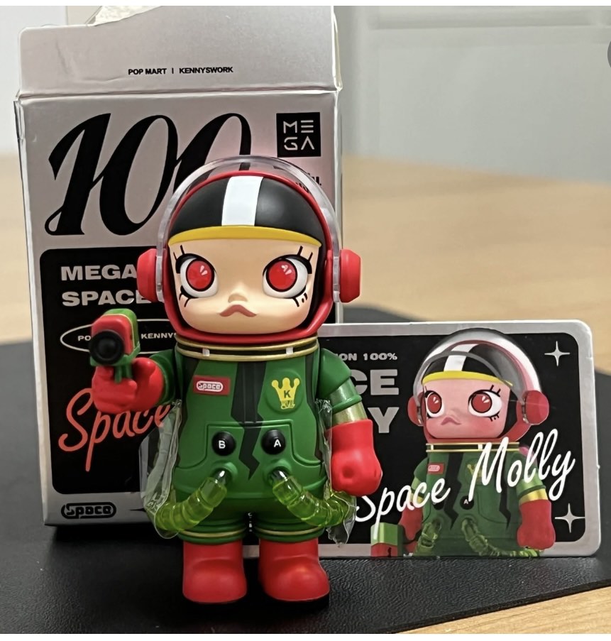 Popmart 100% Space Molly - Watermelon, Hobbies & Toys, Toys & Games on ...