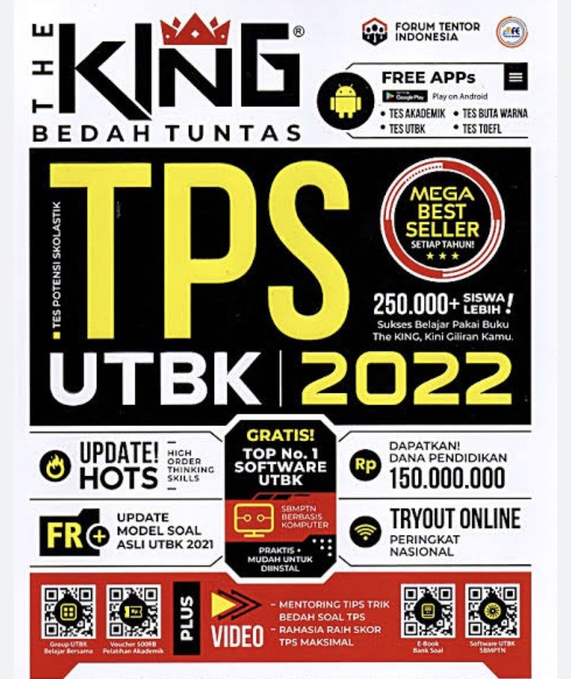 PRELOVED!!!! BUKU THE KING TPS 2022 MASIH MULUS BANGET, Buku & Alat Tulis, Buku di Carousell