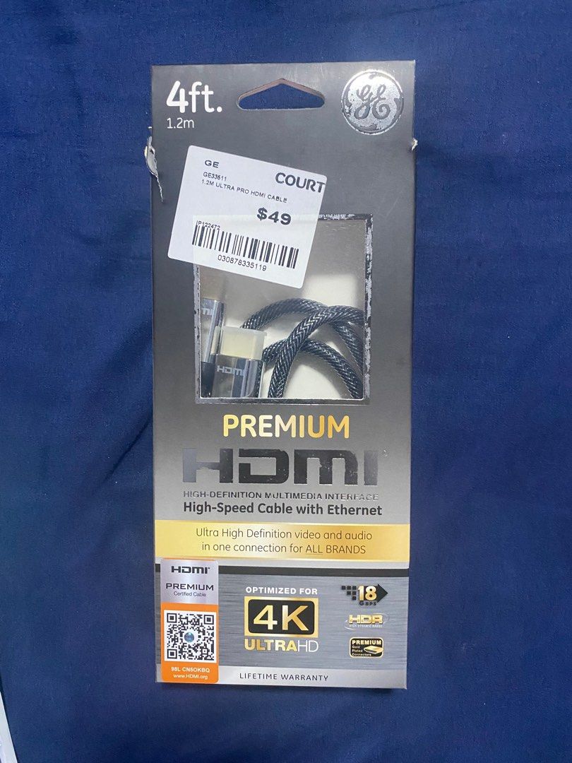 Premium HDMI Cable and Deluxe Computer Cable, Computers & Tech, Parts ...