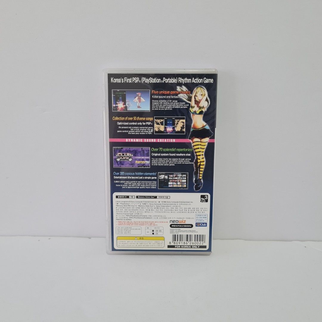[Pre-Owned] PSP DJ Max Emotional Sense Portable Game, Video Gaming ...