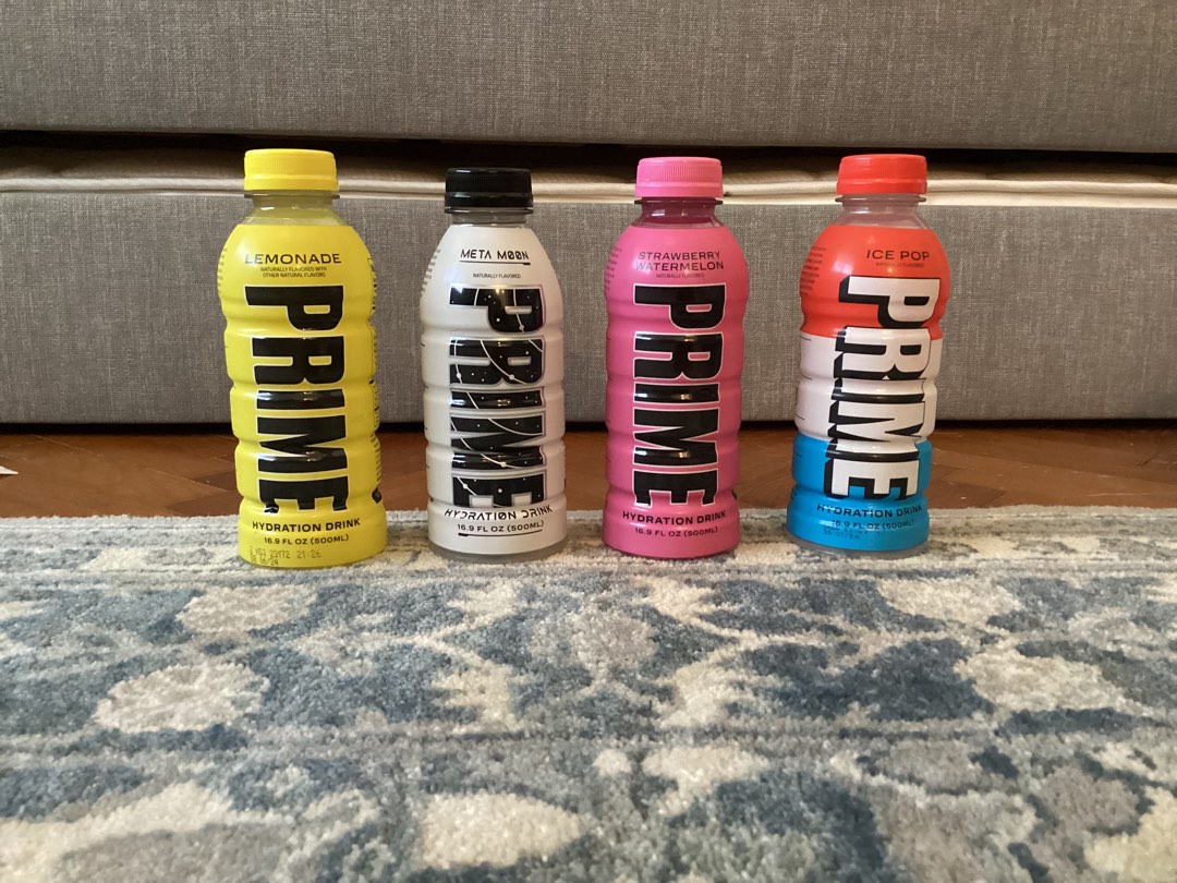 Prime Hydration Drink - Variety of flavors, Health & Nutrition, Health ...