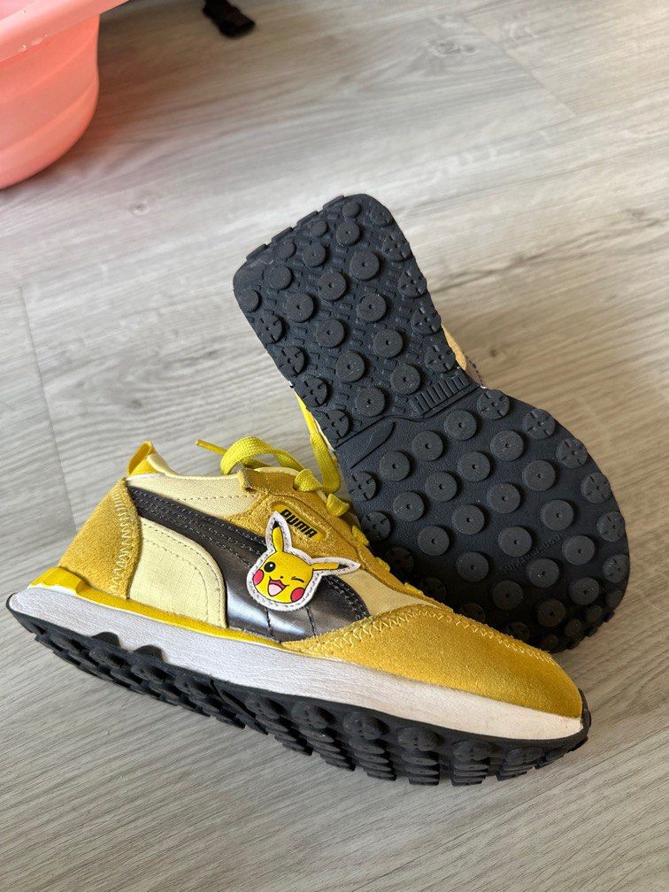Puma pikachu shoes, Babies & Kids, Babies & Kids Fashion on Carousell