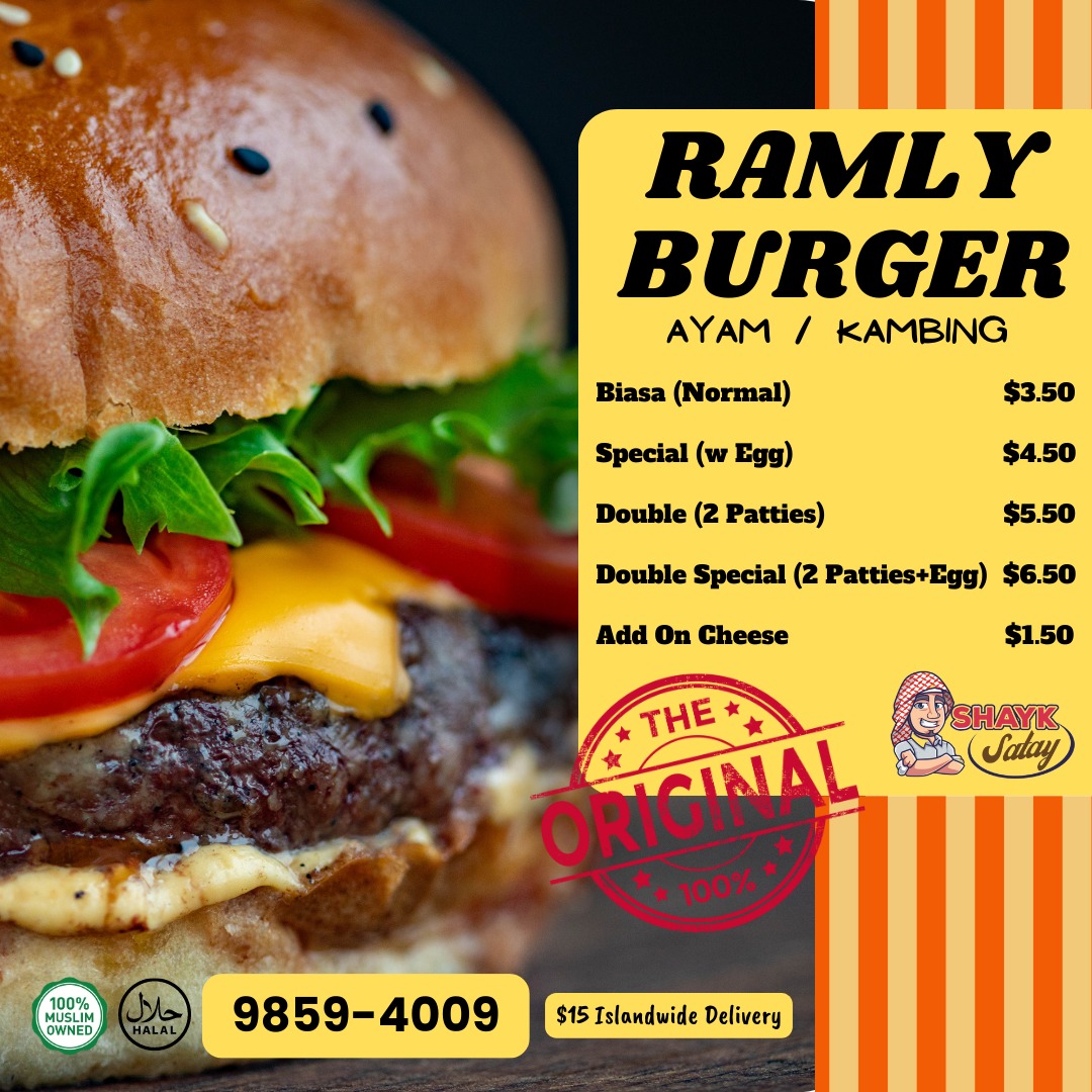 Ramly Burger (Ayam & Kambing), Food & Drinks, Local Eats on Carousell