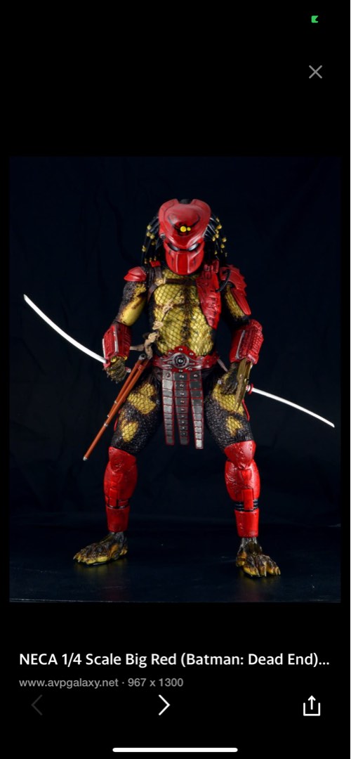 Rare! Neca Predators Big Red 1/4 Scale Action Figure, Hobbies & Toys ...