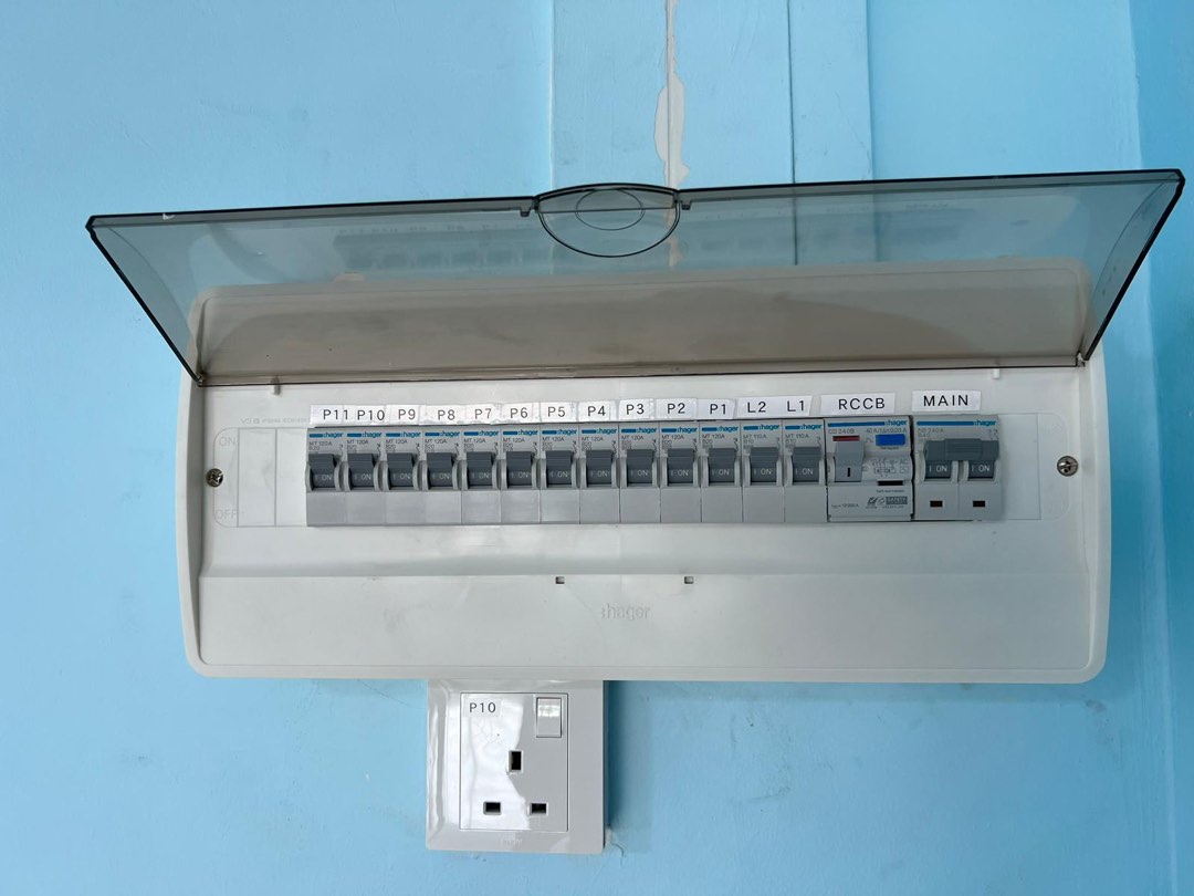 RCCB or ELCB replacement . New DB , licensing electrician , HDB ...