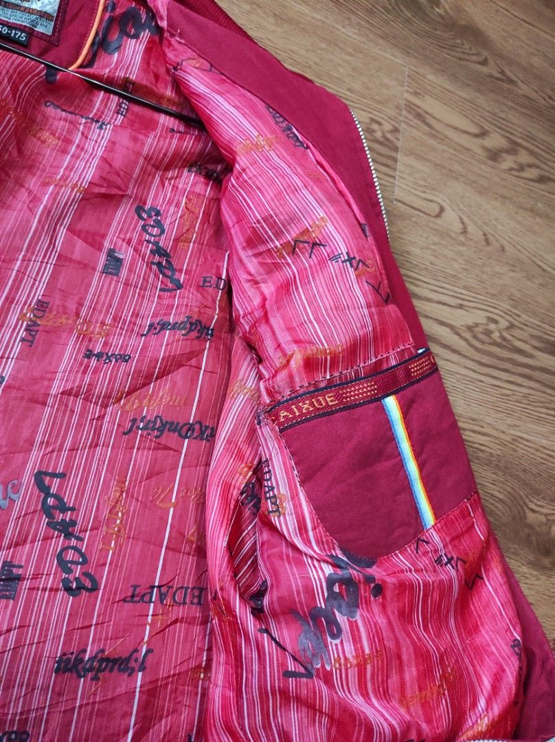 Red jacket with inner lining on Carousell