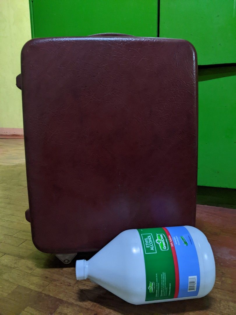 Red Samsonite luggage - luxury rare classic vintage small compact size ...