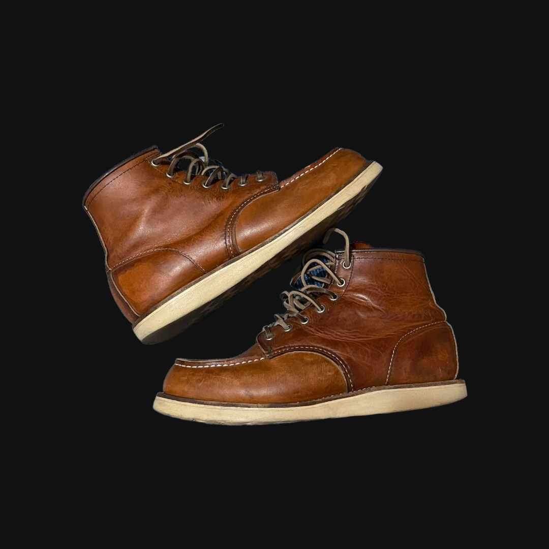 RED WING Heritage Style 875 Men's Classic Moc Toe In Oro Legacy Leather 6" Boots, Men's Fashion ...