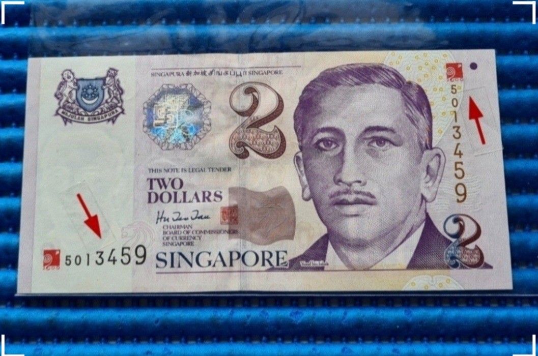 REPLACEMENT 2000 Singapore Millennium Commemorative $2 Note 5013459 ...