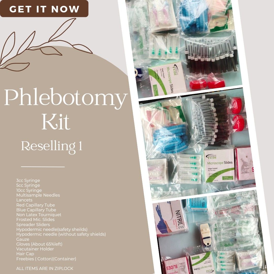 Reselling Phlebotomy Kit 1, Health & Nutrition, Medical Supplies ...