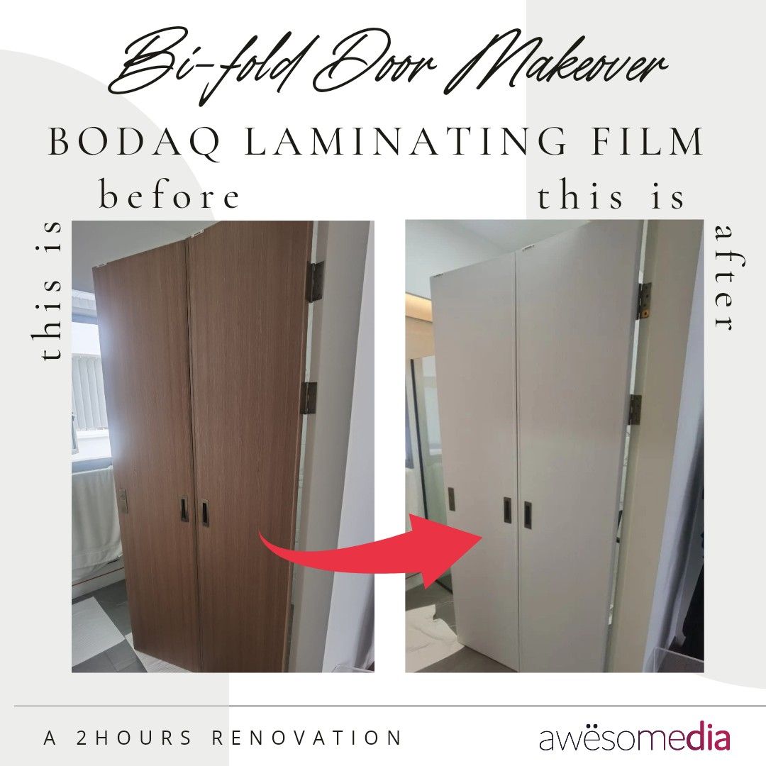 Revamp Relamination Rewrap Recondition Wrap existing room door ...