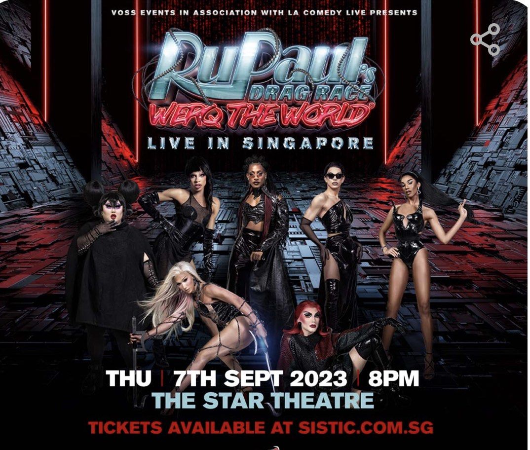 Rupaul Werq The World Tour Live in Singapore, Tickets & Vouchers, Event ...