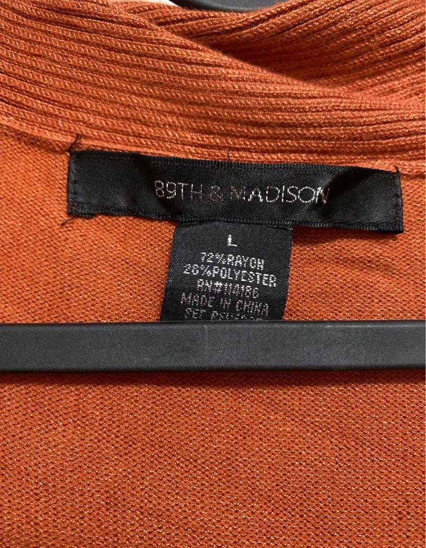 Rust Colored Cardigan, Women's Fashion, Coats, Jackets and Outerwear on ...