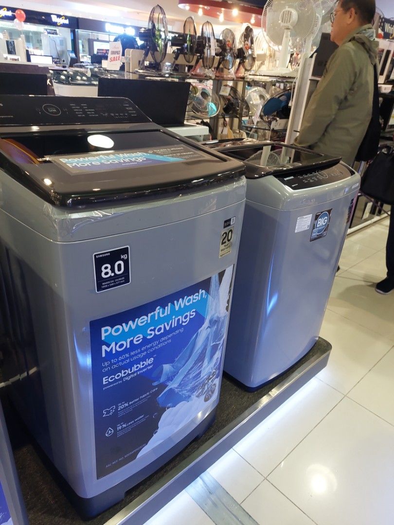 SAMSUNG TOPLOAD FULLY AUTOMATIC WASHER INVERTER 80% DRY, TV & Home ...