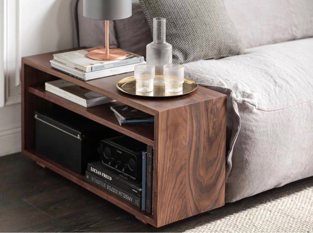 SERE Modern Oak Wood Side Table, Furniture & Home Living, Furniture ...