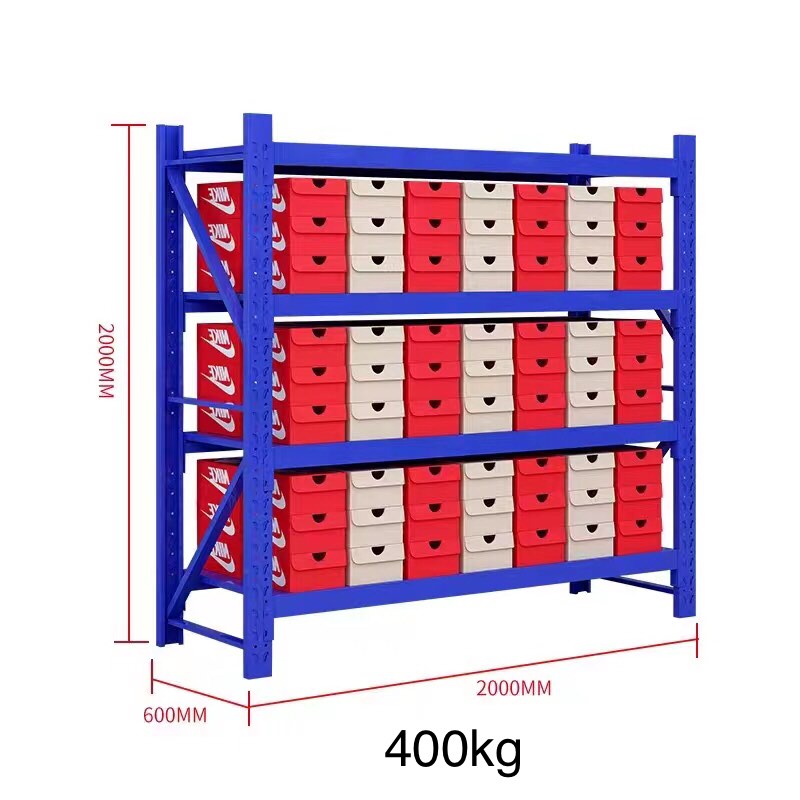Shelving full set heavy duty industrial rack blue Color ready stocks ...