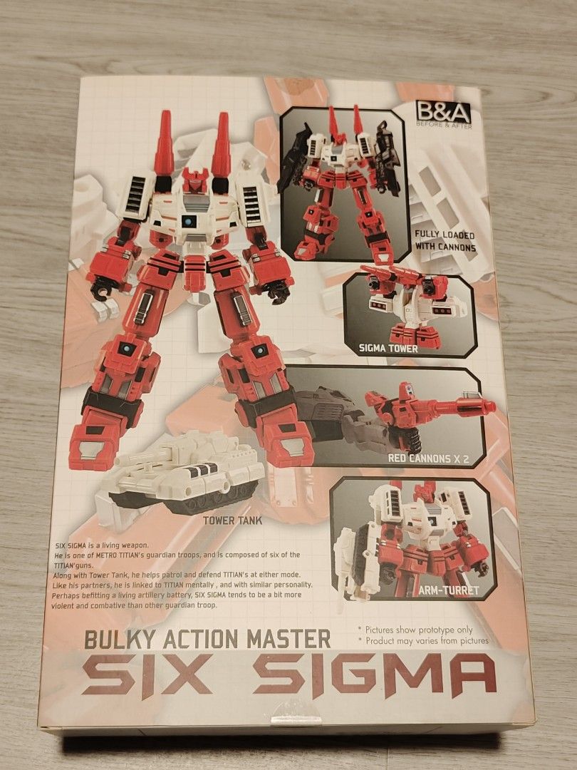 Six sigma Japanese red arms version (before & after) transformers bulky ...