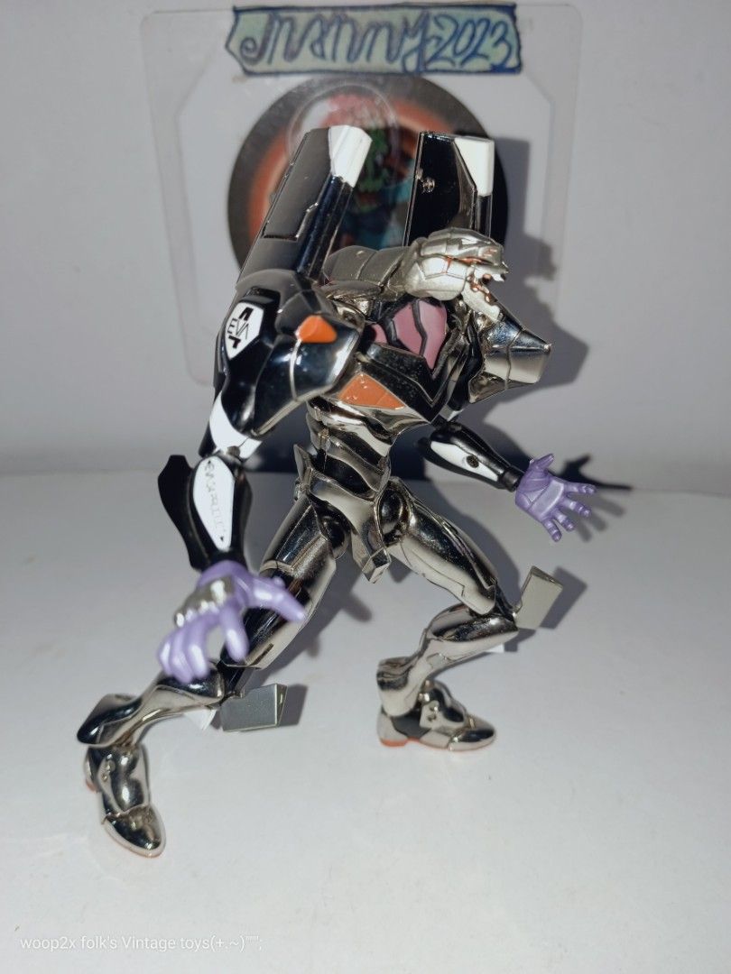 S.o.c gx-22 EVANGELION unit 04=3,750., diecast chrome,missing base lang ...