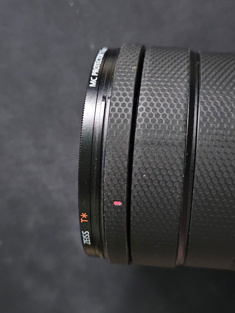Sony 24-105mm f4 with lifeguard sticker and Zeiss filter, Photography ...