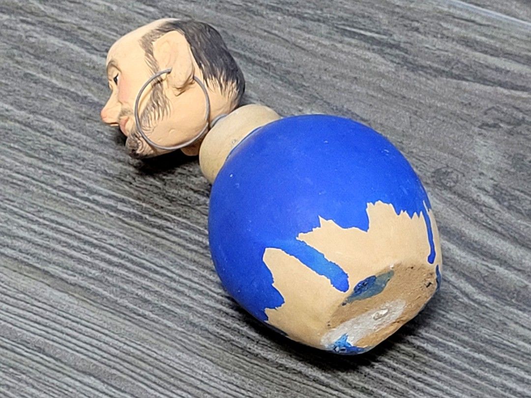 Springy Head Elderly Man Clay Display, Furniture & Home Living, Home ...