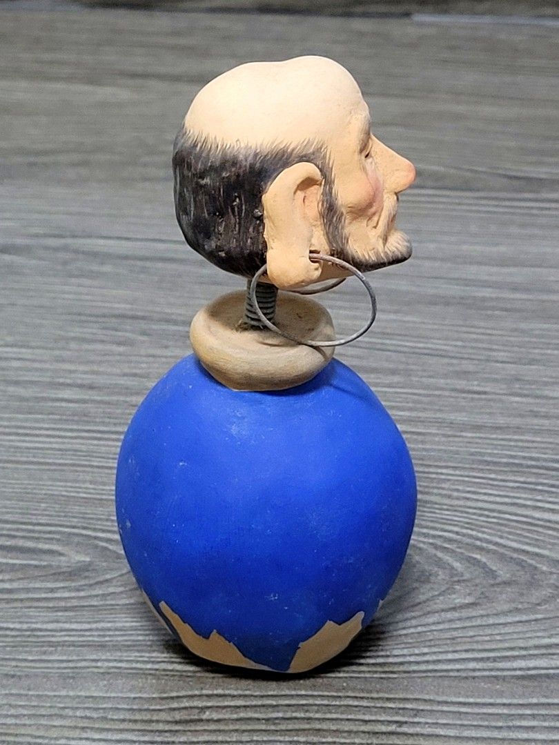Springy Head Elderly Man Clay Display, Furniture & Home Living, Home ...