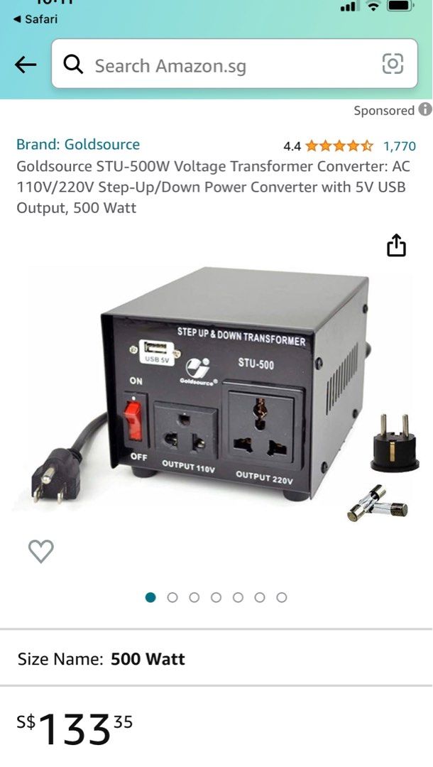Step up / Step down transformer, TV & Home Appliances, Electrical ...