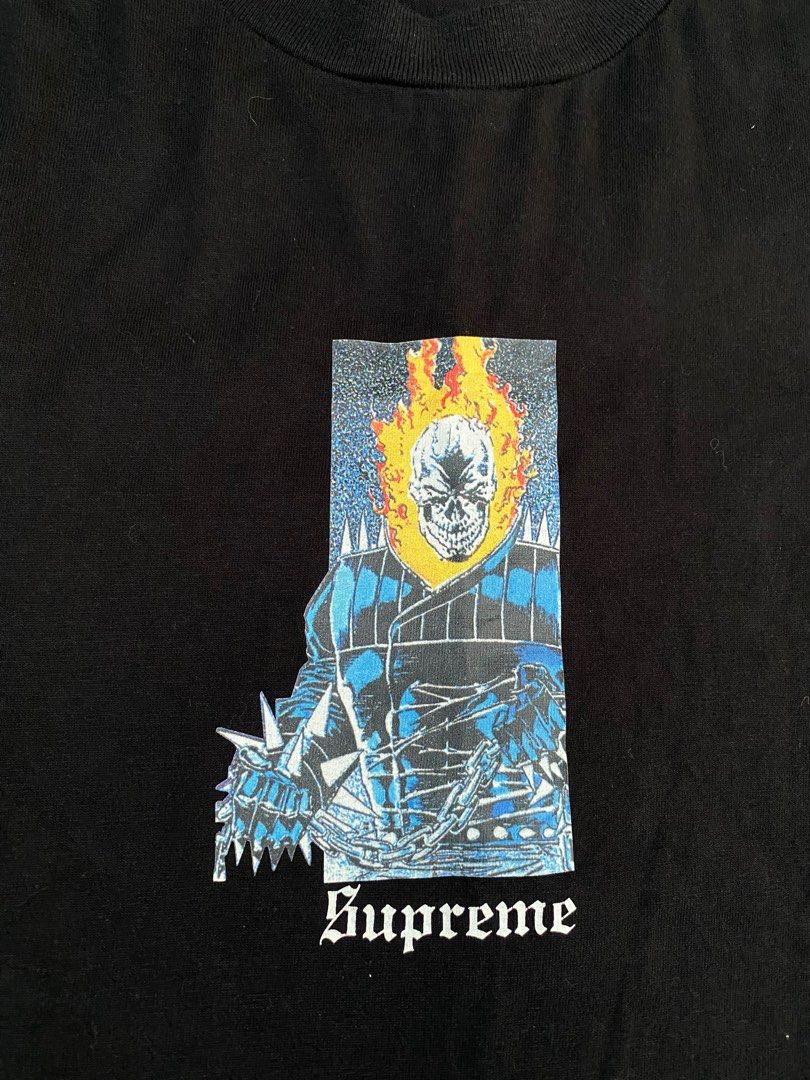SUPREME GHOST RIDER TEE on Carousell