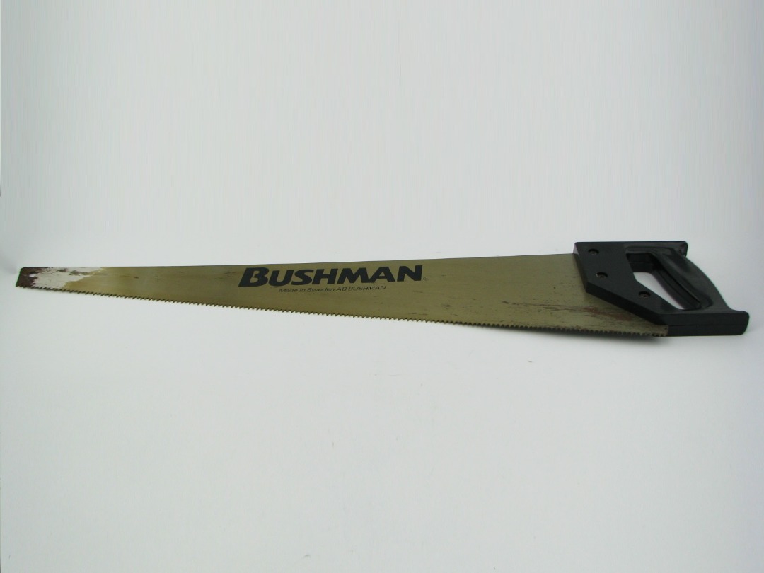 SWEDEN BUSHMAN HAND SAW WITH PVC HANDLE MINOR RUSTY - 22' / 24 GERGAJI ...