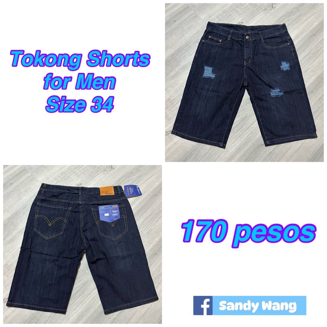 Tattered Tokong Shorts for Men, Men's Fashion, Bottoms, Shorts on Carousell