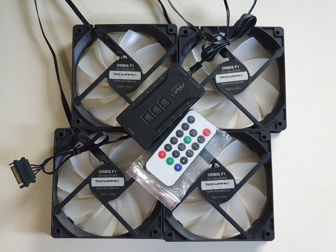Tecware Orbis F1 fans x 4 complete set, Computers & Tech, Parts ...