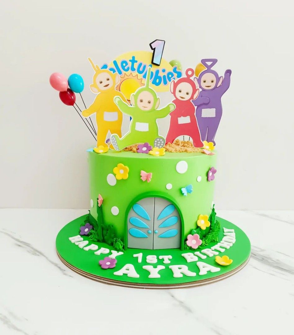 Teletubby cake, Food & Drinks, Homemade Bakes on Carousell