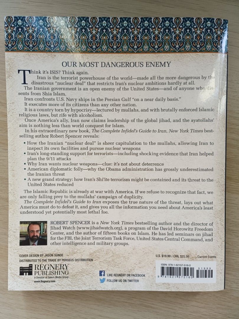 The Complete Infidel's Guide to Iran oleh Robert Spencer, Hobbies ... The Complete Infidel's Guide to Iran oleh Robert Spencer, Hobbies ...