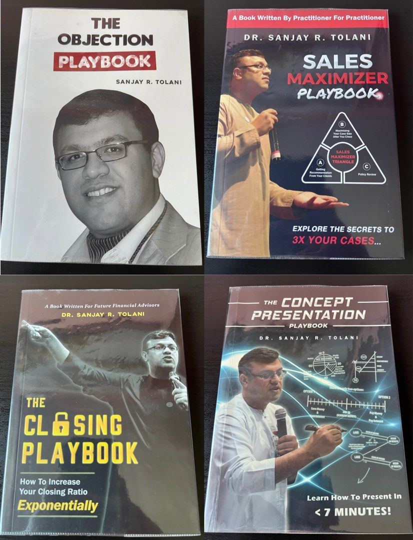 Sanjay Tolani Books - The Objection Playbook; Sales Maximizer Playbook ...