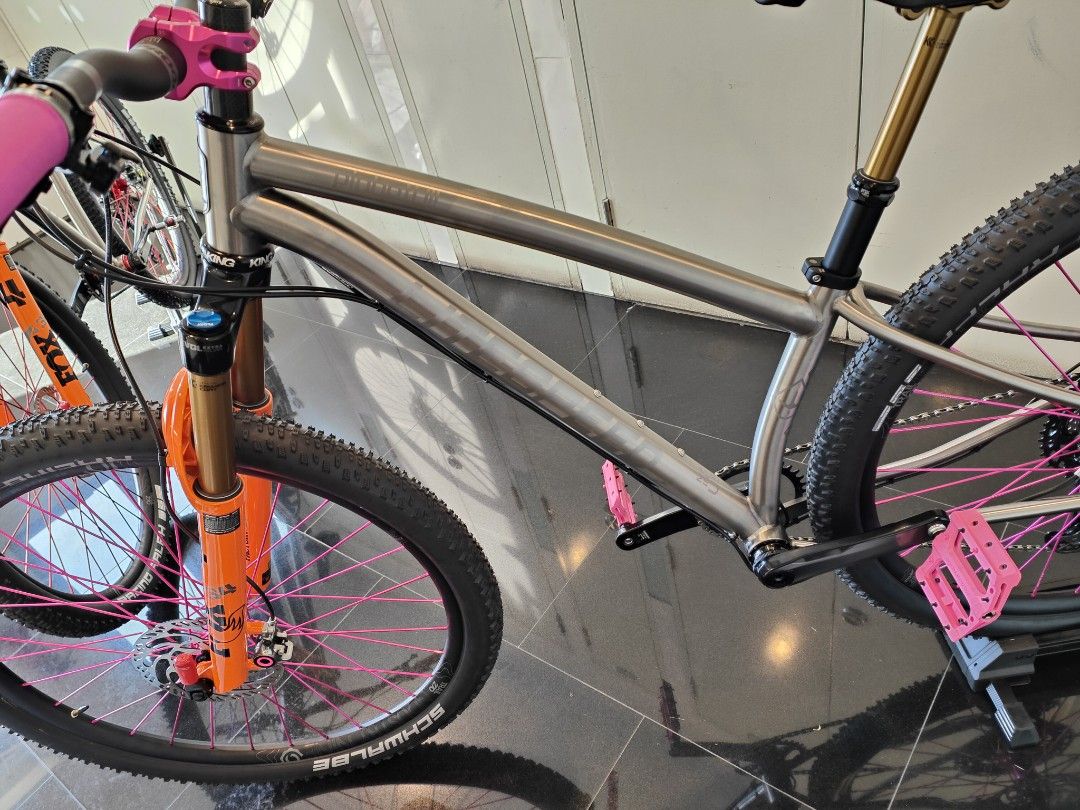 Titanium MTB hardtail mountain bike hi light litespeed, Sports ...